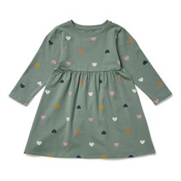 Tchibo - Kinder-Jerseykleid - M&auml;dchen - Gr. 110/116 - gr&uuml;n