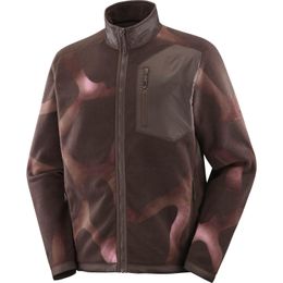Salomon CHROMA Fleecejacke Herren - Gr&ouml;&szlig;e M - braun
