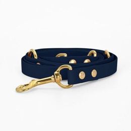 THE DOG IDEA Biothane Hundeleine Gold Navy
