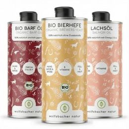 Wolfsbacher Natur Futter&ouml;l Set 3 x 1 Liter