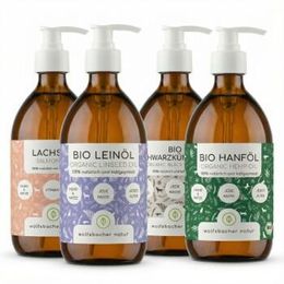 Wolfsbacher Natur Futter&ouml;l Set 4 x 500ml