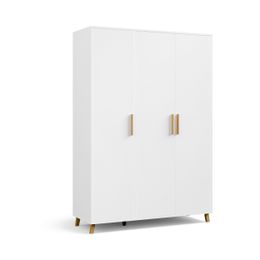 Rauch Dreht&uuml;renschrank &raquo;Shinjo&laquo; - 140x53x203cm - wei&szlig; - Holz / Holz