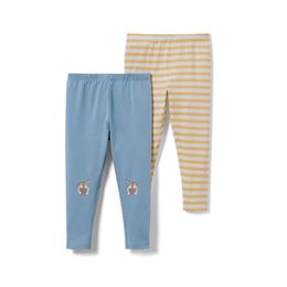 Tchibo - 2 Baby-Leggings - Baby - Gr. 62/68 - hellblau