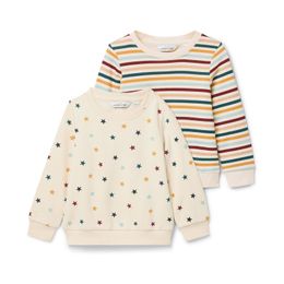 Tchibo - 2 Kinder-Sweatshirts mit angerauter Innenseite - Kinder - Gr. 98/104 - creme/print