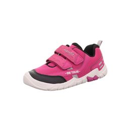 Superfit Sneaker 'TRACE' Jungen Gr&ouml;&szlig;e 35 grau / pink / wei&szlig;