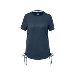 Tchibo - Sportshirt mit Raffung - Damen - Gr. XL - blau