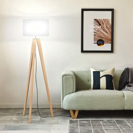 Fischer und Honsel Fischer & Honsel Shine-Wood Stehleuchte, E27, 40478,