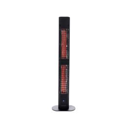 Sunred Stand-Heizstrahler &raquo;Royal Diamond Dark Velencia Lounge 3000 W&laquo; - 40x22x150cm - schwarz - Aluminium / Kunststoff / Metall
