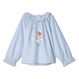 Tchibo - Kinder-Chambray-Bluse - Baby - Gr. 74/80 - hellblau