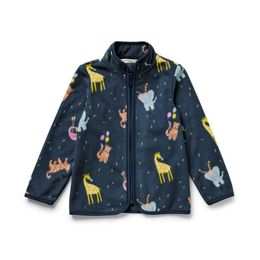 Tchibo - Kinder-Fleecejacke - Kinder - Gr. 110/116 - dunkelblau/print