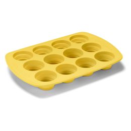 Tchibo - Faltbares Silikon-Muffinblech - gelb