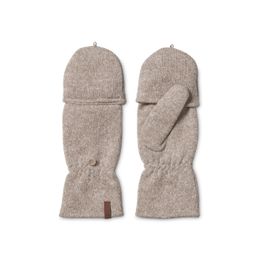 Tchibo - Strickfleece-Klappf&auml;ustling - Damen - Gr. 7,5 - beige