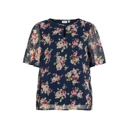 Vila Blouse 'VIEMMAl' female size L Dark blue / Green / Red