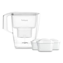 SODAPOP Wasserfilter &raquo;Selina&laquo; inkl. 3x3 Kartuschen - wei&szlig;