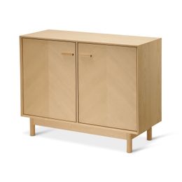 Tchibo - Sideboard aus Eschenholz mit dekorativen T&uuml;rfronten - 100x40x80cm - braun - Holz / Eschenholzfurnier / Eschen-Massivholz