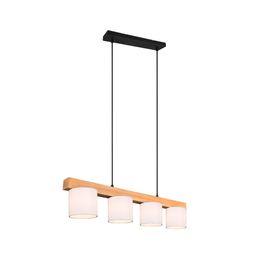 Trio Pendelleuchte &raquo;Cameron&laquo; - 75x12x150cm - schwarz - Holz