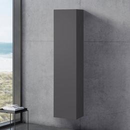 neoro n50 Hochschrank mit Innenspiegel B: 40 H: 180 cm, 1 T&uuml;r, Anschlag variabel,, BN0460BWM,