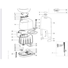 Thetford Ring Blade Mechanismus passend f&uuml;r den F&auml;kalientank C-250/260 - Ersatzteile Thetford Toiletten