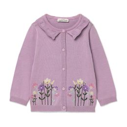 Tchibo - Baby-Strickjacke - M&auml;dchen - Gr. 110/116 - lila