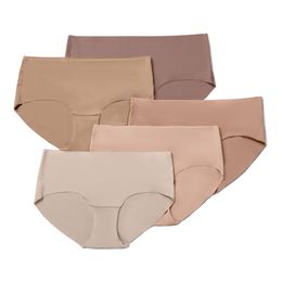 Tchibo - 5 Magic-Cut-Pantys - Damen - Gr. M - beige