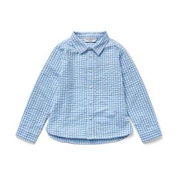 Tchibo - Kinderhemd - Jungen - Gr. 98/104 - blau/kariert