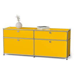 Tchibo - Sideboard Metall &raquo;Cn3&laquo; mit 2 Klappenf&auml;chern und 2 Schubladen - 152x40x64,5cm - chrom - Stahl / Aluminium / Kunststoff