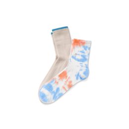 Tchibo - 2 Paar Socken - Damen - Gr. 35-38 - orange/print