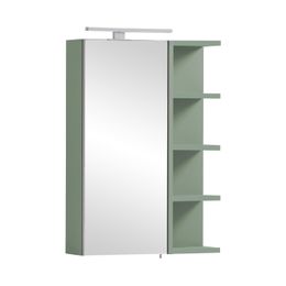 Tchibo - Spiegelschrank &raquo;Piazza&laquo; - 49,7x16x74,8cm - gr&uuml;n - Holz / Metall / Glas