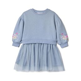 Tchibo - Kinder-Sweatkleid - M&auml;dchen - Gr. 122/128 - hellblau