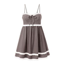 Imily Bela Kleid Damen Gr&ouml;&szlig;e 36 braun / wei&szlig; Sommerkleid