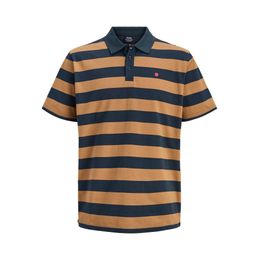R.D.D. ROYAL DENIM DIVISION Poloshirt Herren Gr&ouml;&szlig;e S nachtblau / hellbraun