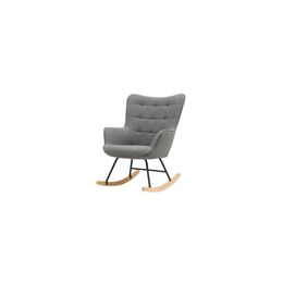 by Living Schaukelstuhl grau Ma&szlig;e (cm): B: 72 H: 92 Sessel & Hocker > Sessel nach Material > Stoff Sessel &raquo; Sofa DE