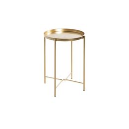 M&ouml;bel Kraft Beistelltisch gold Ma&szlig;e (cm): H: 50 &Oslash;: 39.0 &raquo; M&ouml;bel Kraft
