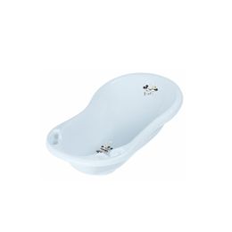 Lorelli Babybadewanne Comic 84 cm lang ergonomische Form Ablagef&auml;cher ab Geburt hellblau