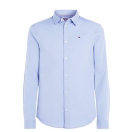Tommy Jeans Button Up Shirt male size XS Light blue / Blood red / White