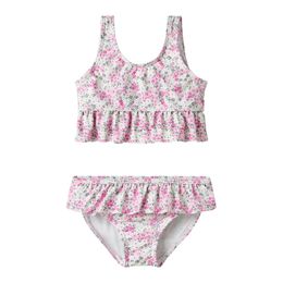 name it Bikini 'NMFZOLEA' M&auml;dchen Gr&ouml;&szlig;e 86/92 gr&uuml;n / pink / rosa / offwhite