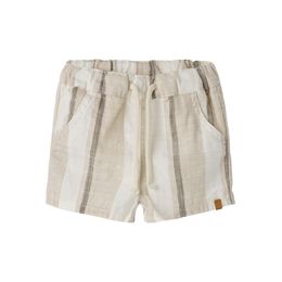 Lil'Atelier Pants kids size 80 Dark brown / Taupe / White