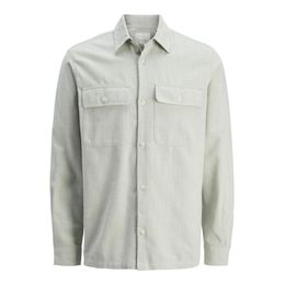 Jack & Jones JACK & JONES Button Up Shirt male size M Light grey / mottled grey