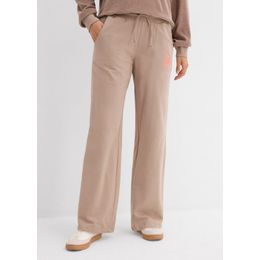 bonprix Sweathose aus reiner Baumwolle, braun, Gr.48/50 (XL), Weiche Sweathose mit bequemen Bund, aus 100% Baumwolle