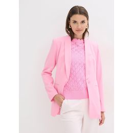 bonprix Blazer mit Bindeg&uuml;rtel, rosa, Gr.40, Modischer Blazer mit Bindeg&uuml;rtel