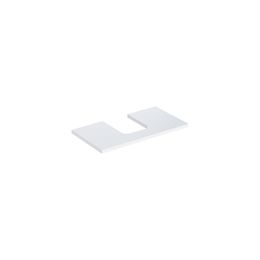 Geberit Waschtisch-Platte One 90x3x47cm, w/lack. hochgl., Ausschn mit. (505273001)