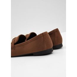 bonprix Loafer mit Metallic-Details, braun, Gr.41, Moderner Loafer mit sch&ouml;nen Details