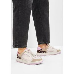 bonprix Sneaker mit Animal-Details, beige, Gr.36, Trendiger Sneaker mit Animal Details, aus Vegan