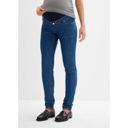 bonprix Umstandsjeans mit Bio-Baumwolle Skinny, blau, Gr.52, Bequeme skinny Jeans f&uuml;r die Schwangerschaft, 82% Baumwolle (organic)