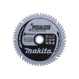 Makita B-57336 SPECIALIZED S&auml;geblatt | f&uuml;r Holzwerkstoffe und Kunststoffe| mit Durchmesser von 165 mm und Z&auml;hnezahl von 56|)