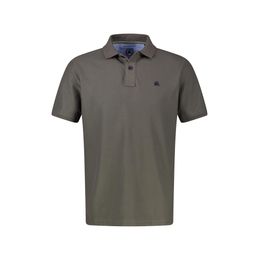 Poloshirt Lerros "Poloshirt mit COOL & DRY in GROSSEN GR&Ouml;SSEN", Herren, Gr. 6XL, basalt grau, 60% Baumwolle, 40% Polyester, ohne Ausschnitt, Shirts Poloshirt, &Uuml;bergr&ouml;&szlig;e, Feuchtigkeitsregulierend, angenehm k&uuml;hl, Pflegeleicht