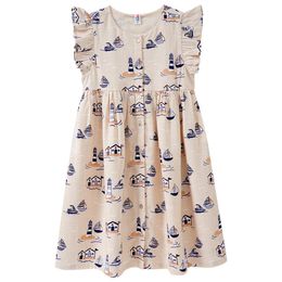 Topolino M&auml;dchen Kleid mit Viskose und Leinen
