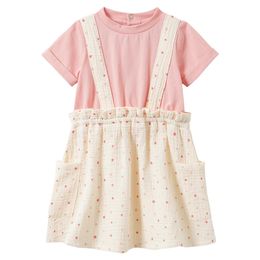 Topomini Baby Musselin-Kleid mit Punkte-Print