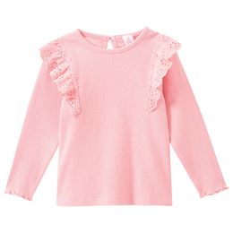 Topomini M&auml;dchen Langarmshirt mit H&auml;kelspitze