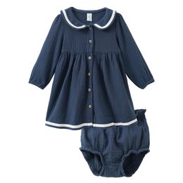 Topomini Baby Set aus Musselin-Kleid mit Shorts